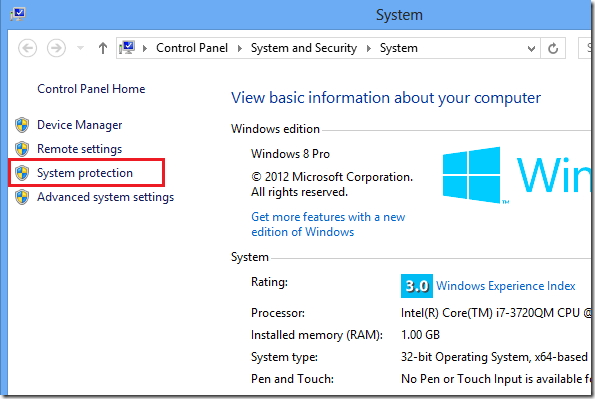 How To Create Restore Points / Snapshots In Windows 8 | Liberian Geek How To Create Restore Points / Snapshots In Windows 8 | Liberian Geek