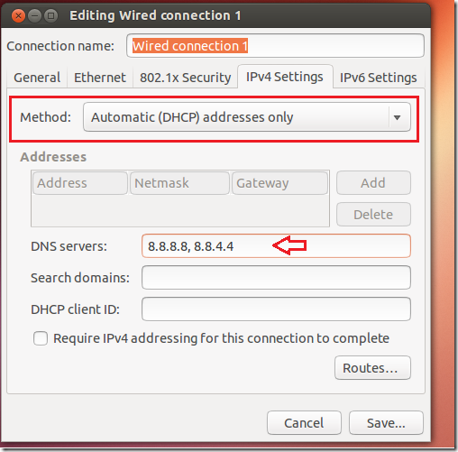 How To Setup Google Public DNS Servers In Ubuntu 12.10 / 13.04 Raring ... How To Setup Google Public DNS Servers In Ubuntu 12.10 / 13.04 Raring ...