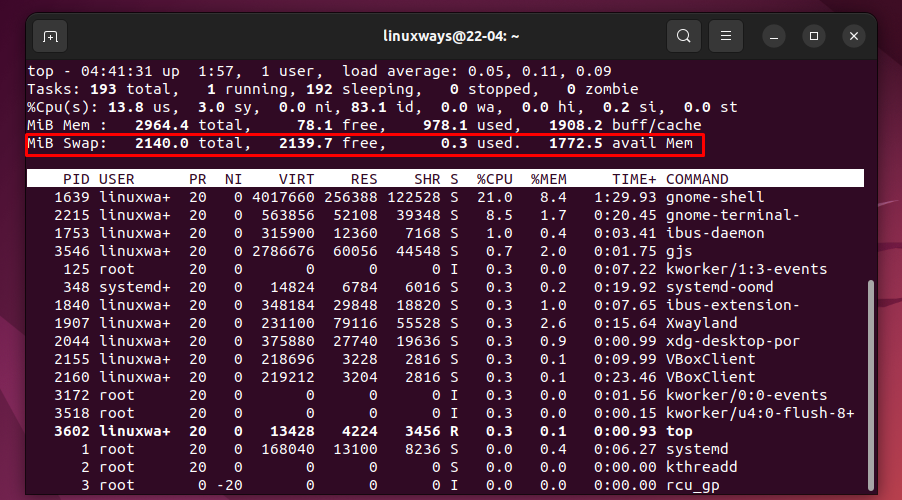 How can I check if the swap is active from the terminal | Liberian Geek