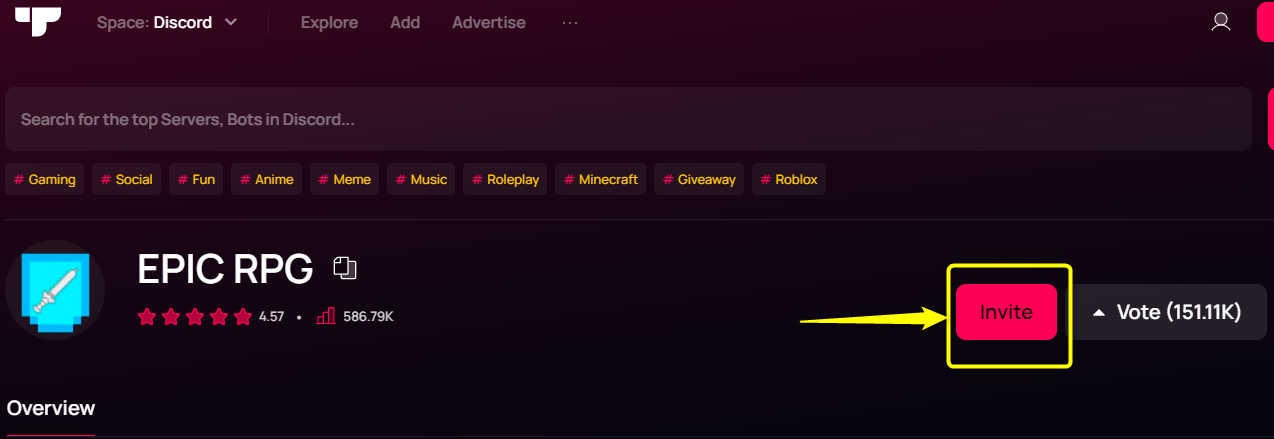 How to Add and Use EPIC RPG on Discord | Liberian Geek
