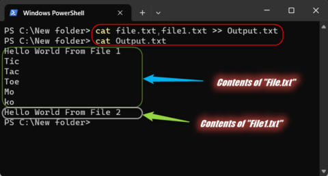 Cat Command on Windows | Liberian Geek